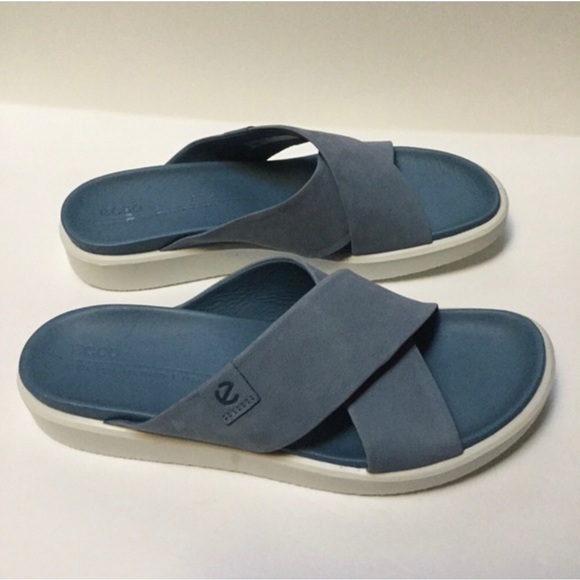 Ecco | Shoes | Ecco Blue Sandals Size 8 | Poshmark